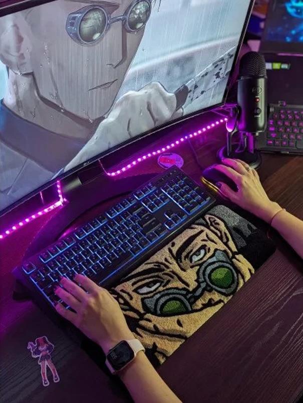 Nanami JJK-Inspired Keyboard Rug