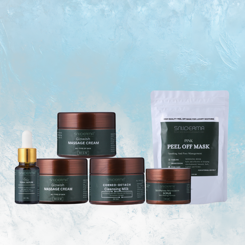 Skin Harmony 6-Step Facial Kit for Whitening Brightening | Professional Facial Kit | Snijderma